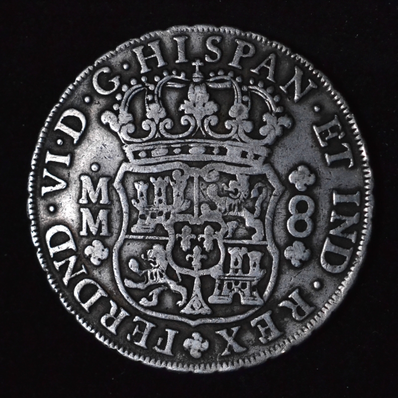 1755-MM Mexico 8 Reales Ferdinand VI KM# 104.2