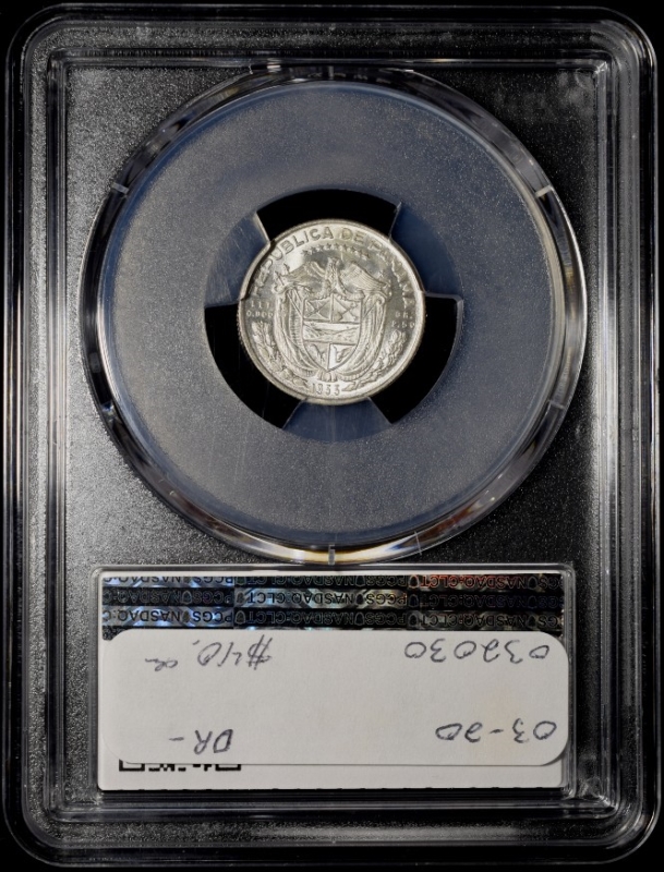 1953 Panama 1/10 Balboa - Cincuentenario - PCGS MS66