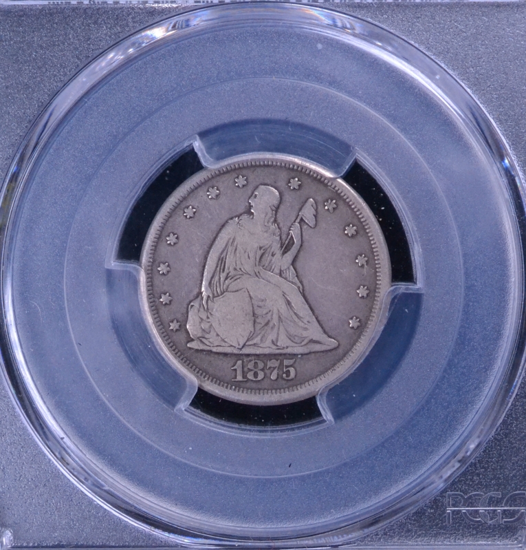 1875-CC 20C Seated Liberty Twenty Cent PCGS VF 20 35156140