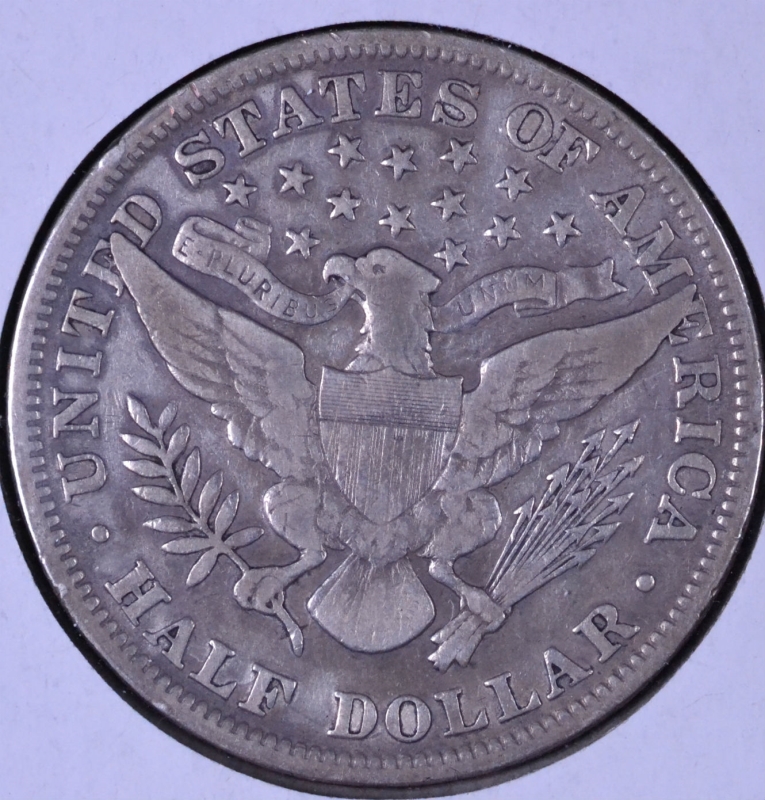 1895 Barber Half Dollar - VF Cleaned