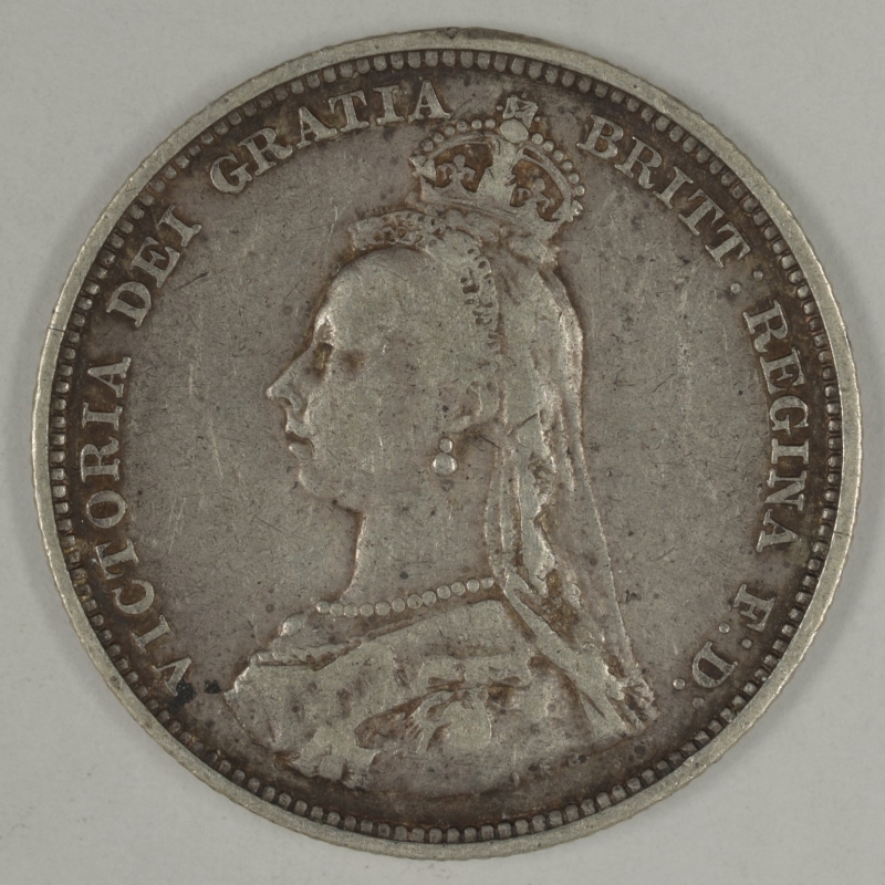 1888 Great Britain 1 Shilling - Victoria (2nd Portrait; 1st Type)