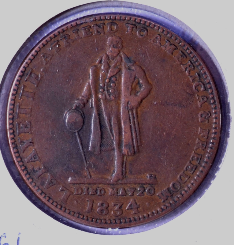 1834 W.P. Haskins Hard Times Token HT-361