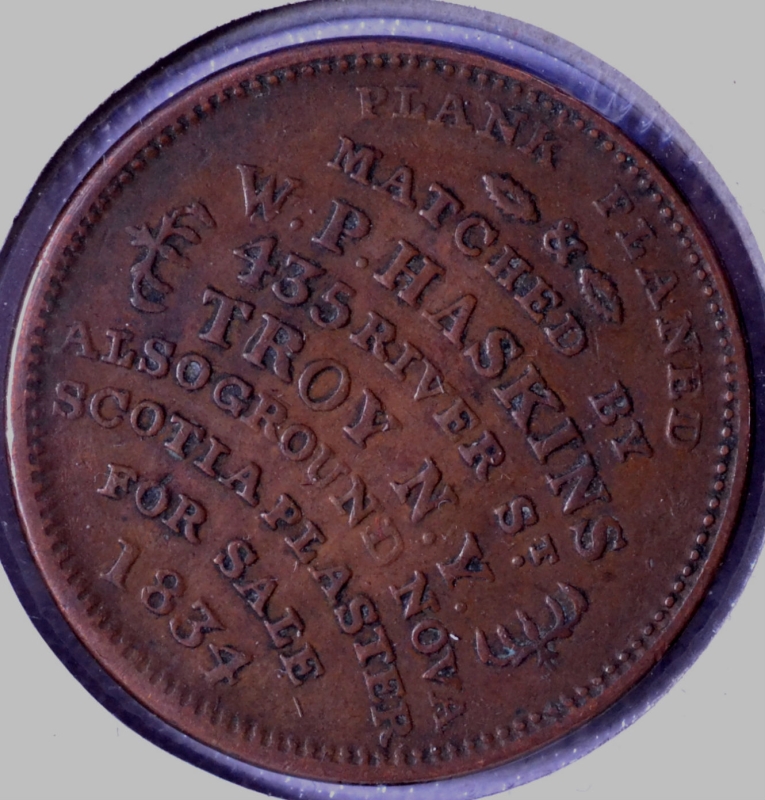 1834 W.P. Haskins Hard Times Token HT-361