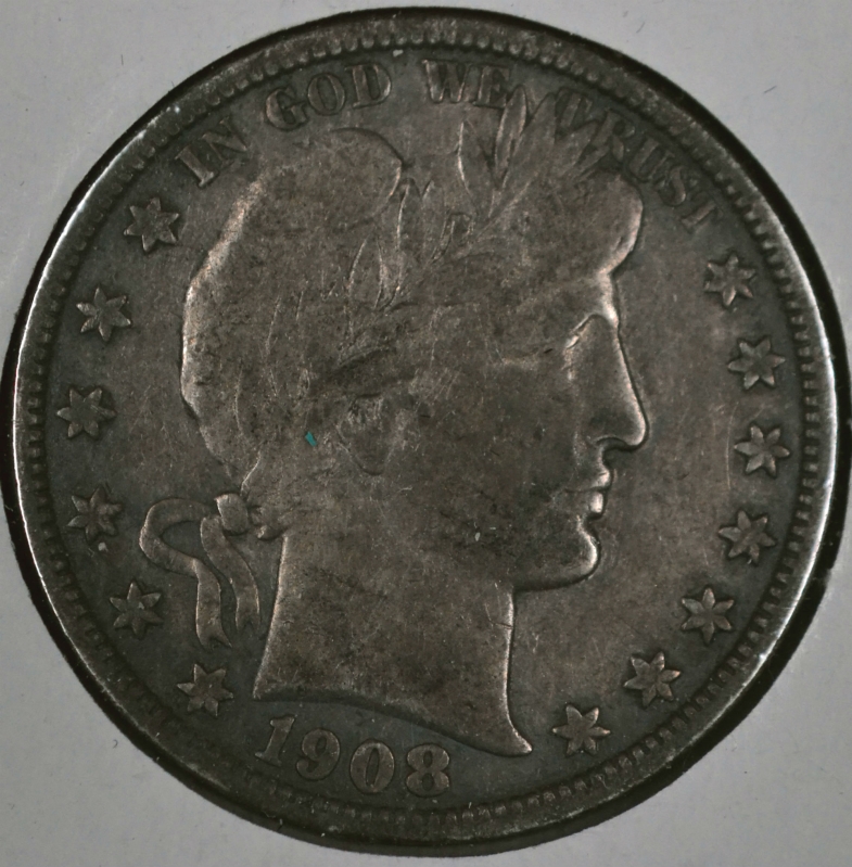 1908-O Barber Half Dollar - VF Cl