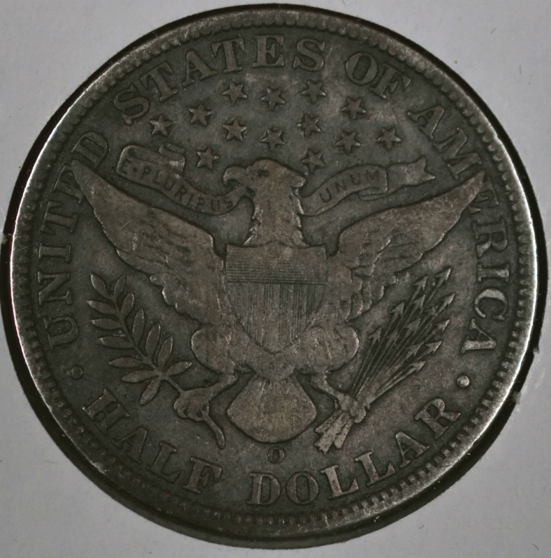 1908-O Barber Half Dollar - VF Cl