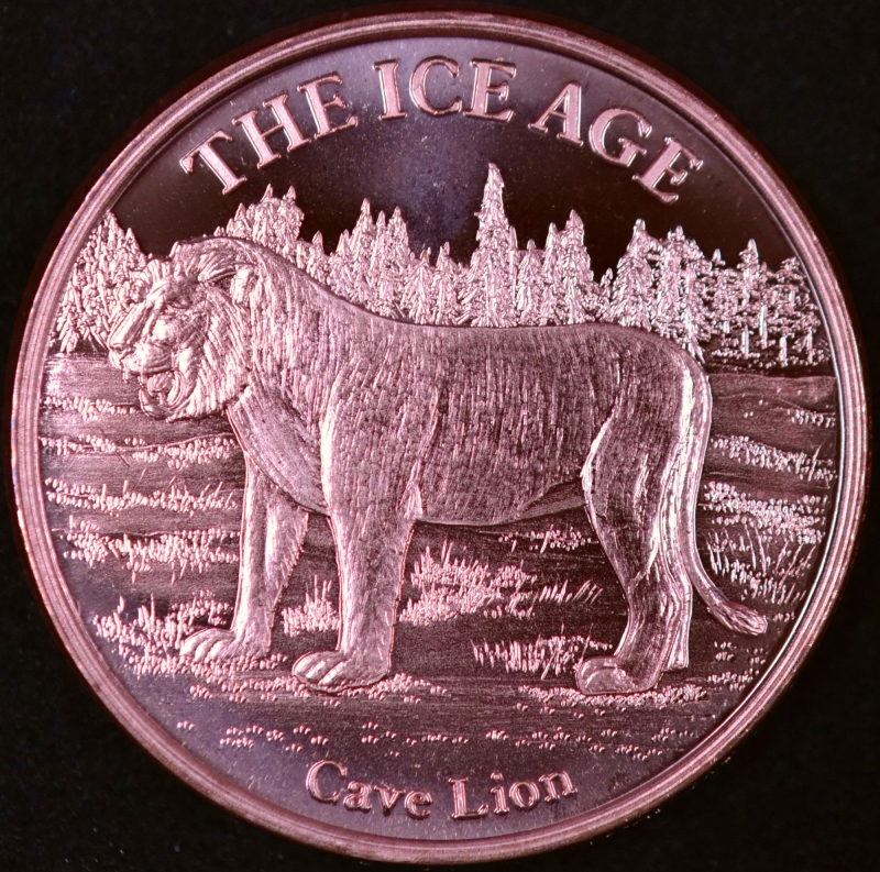 1 oz Copper Cave Lion