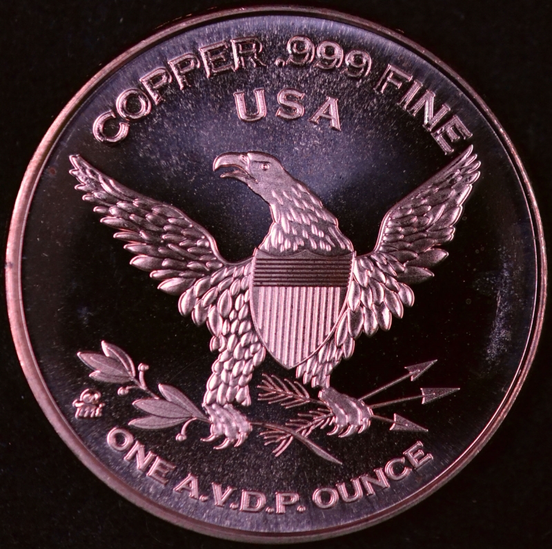 1 oz Copper Saber Toothed Tiger Coin