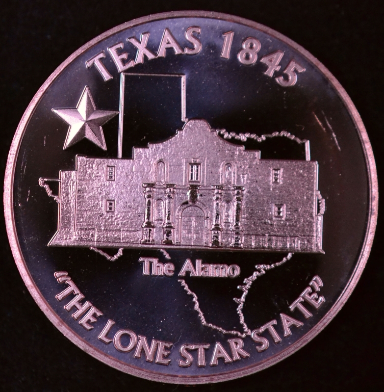 1 oz Copper US Texas The Alamo