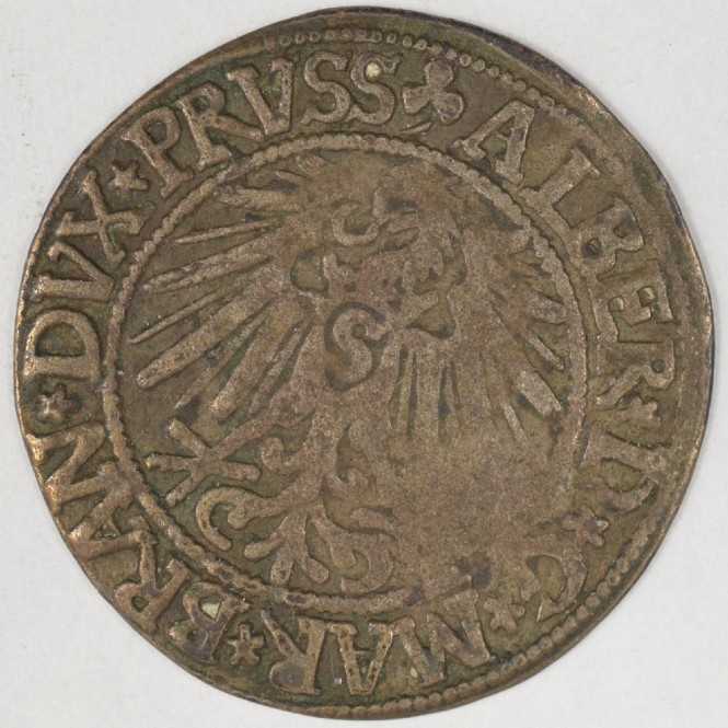 1545 German States 1 Groschen - Duchy of Prussia - Albrecht of Prussia