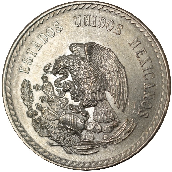 1948-Mo Mexico 5 Pesos - Aztec Chief Cuauhtemoc (Silver)