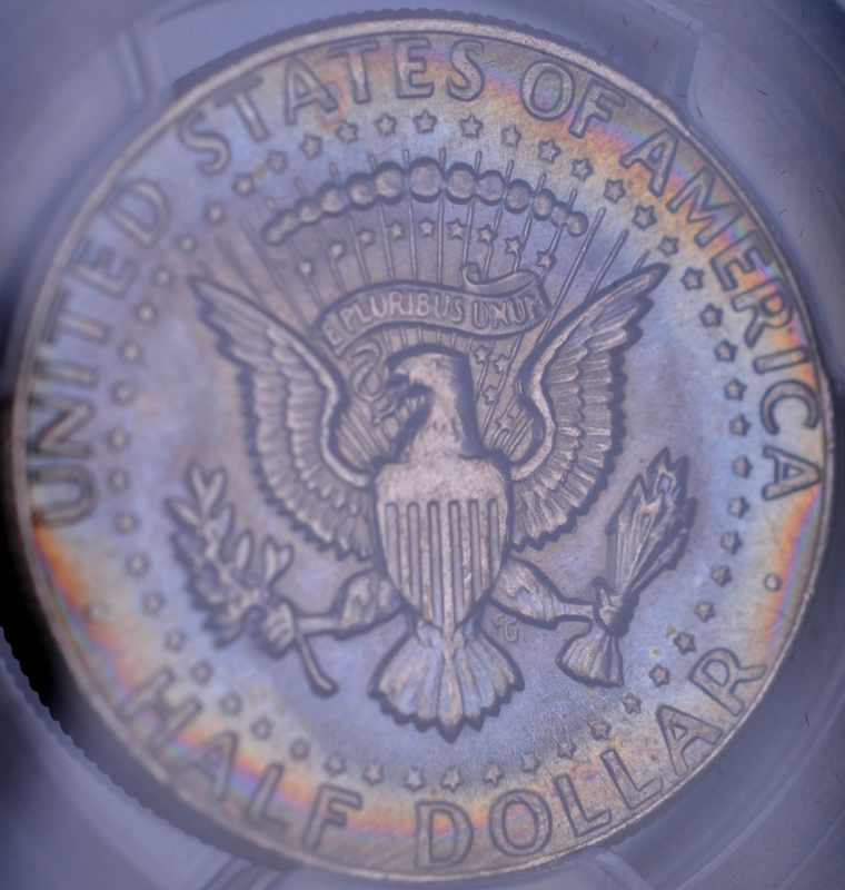 TONED!! 1983-D 50C Kennedy Half Dollar - PCGS MS62 35987669