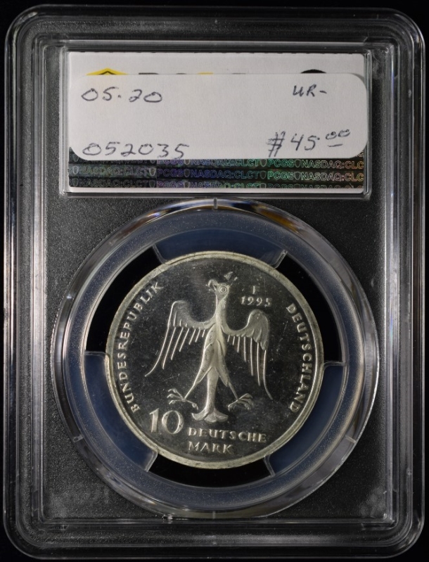 1995-F Germany 10 Deutsche Mark - PCGS MS64 KM# 186