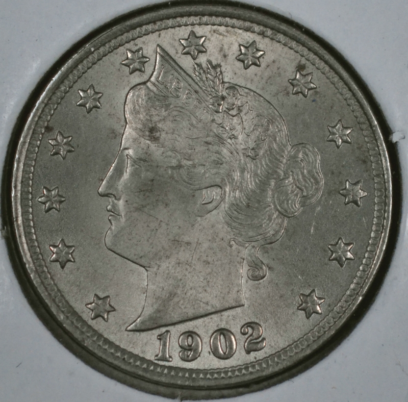 1902 5C Liberty Head Nickel - CH BU