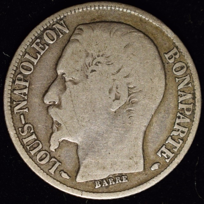 1852-A France Franc - KM# 772