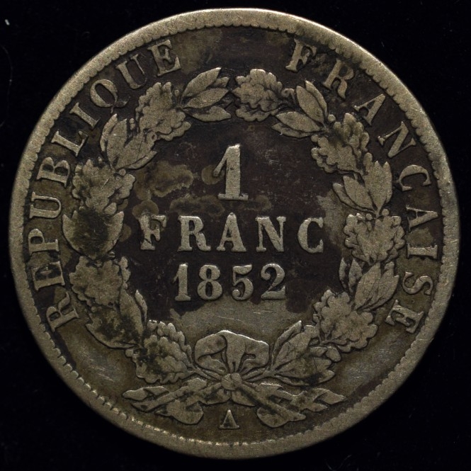 1852-A France Franc - KM# 772