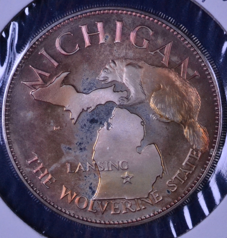 TONED State of Michigan Silver Medallion