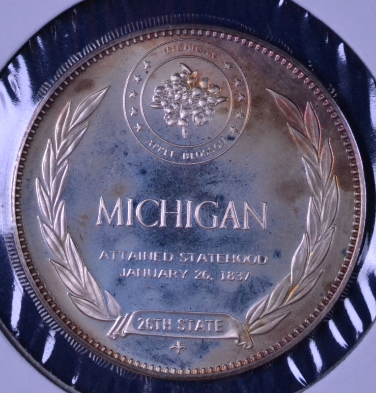TONED State of Michigan Silver Medallion