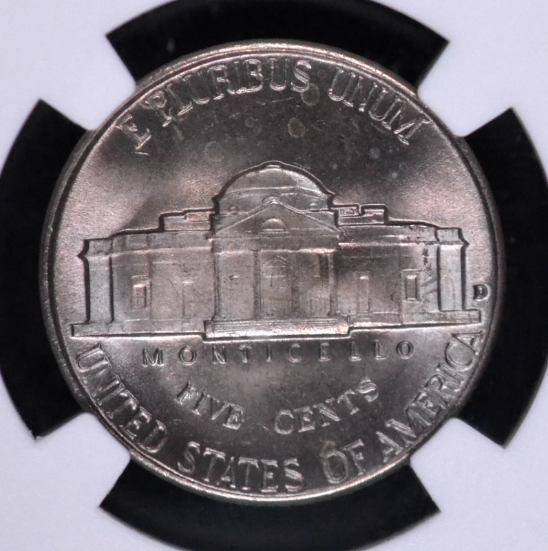 1948-D U.S. 5¢ - Jefferson Nickel - NGC MS66