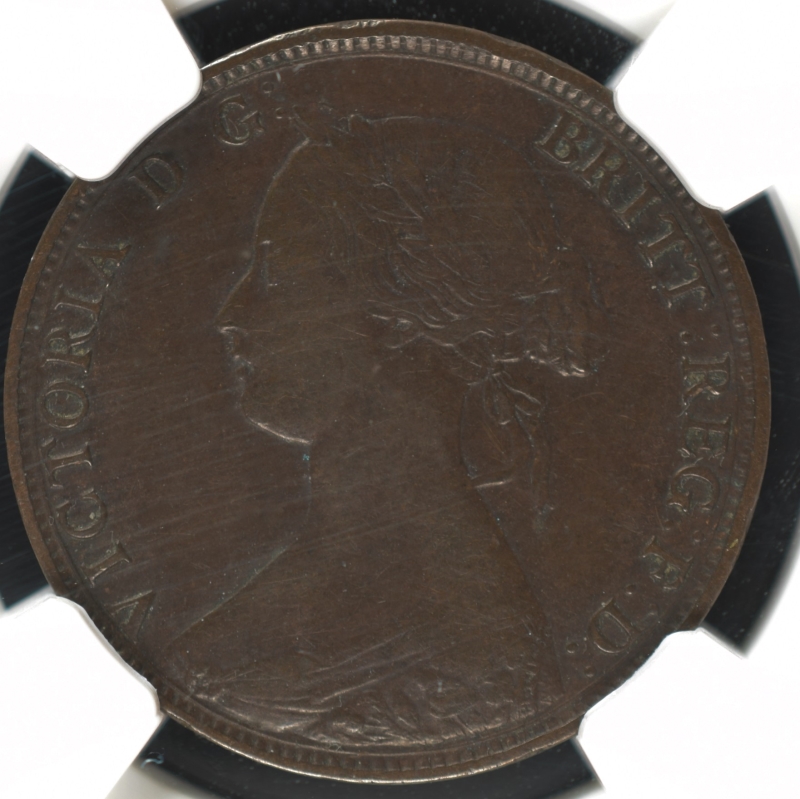 1862 Great Britain 1/2 Penny - Victoria (2nd Portrait) - NGC XF Details