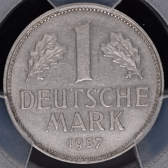 1954-G Germany 1 Deutsche Mark - PCGS AU50