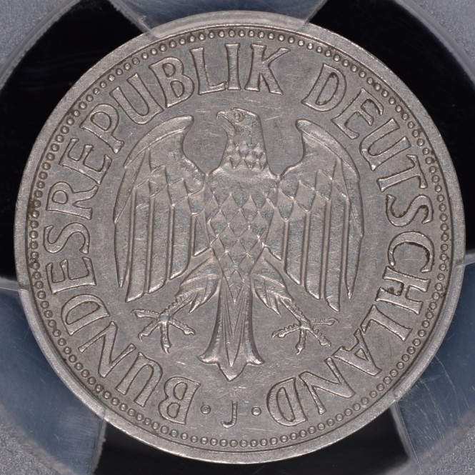 1954-G Germany 1 Deutsche Mark - PCGS AU50