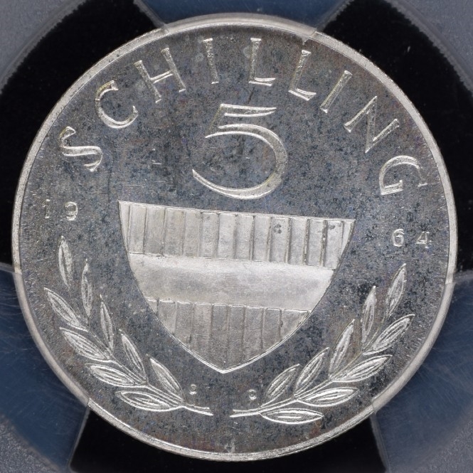 1964 Austria 5 Schilling - PCGS PR66CAM