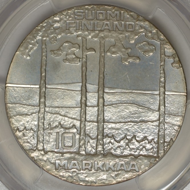 1975-SH 10 Markkaa - Finland (Kekkonen) - PCGS MS68