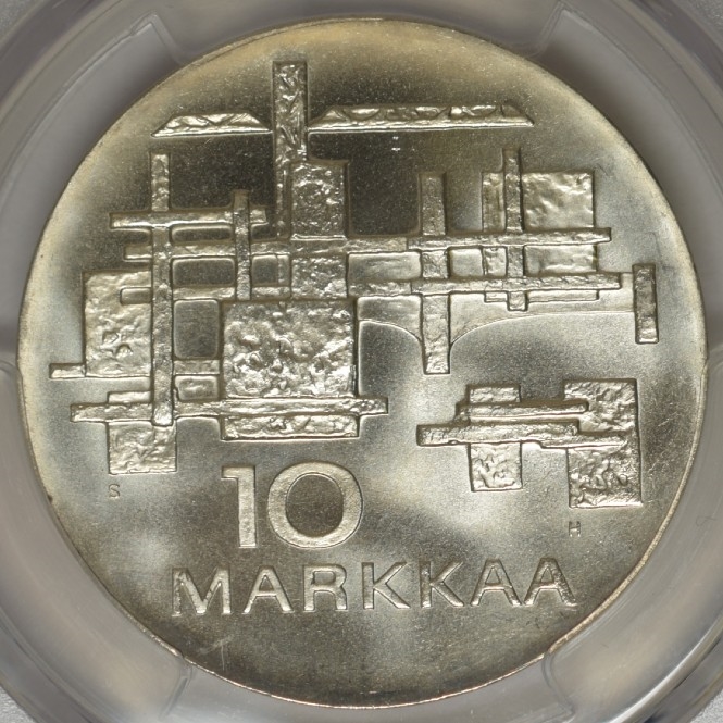 1967-SH 10 Markkaa - Finland (Independence) - PCGS MS67