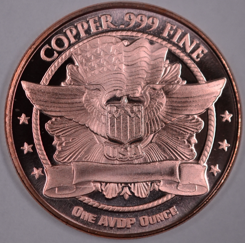 1 oz Copper Capped Bust Half