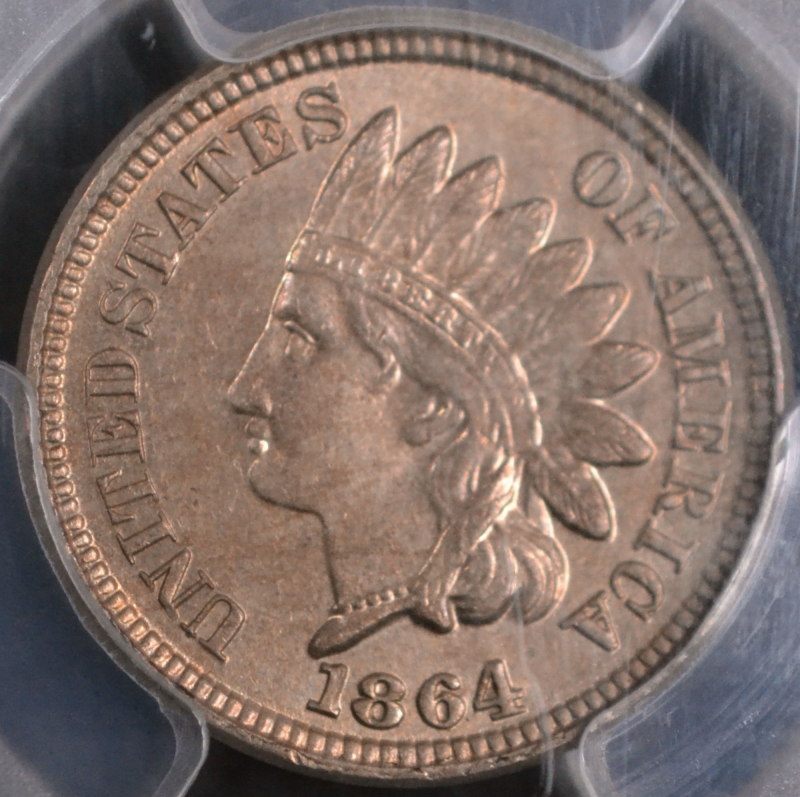 1864 1C Indian Head Cent Copper/Nickel PCGS MS63 35621659