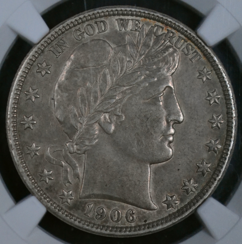 1906-D 50C Barber Half Dollar - NGC AU58 3741690-173