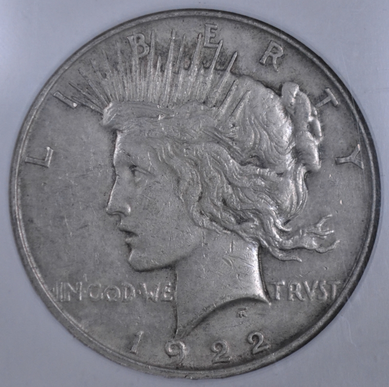 1922 $1 Peace Silver Dollar "Binion Collection" - NGC