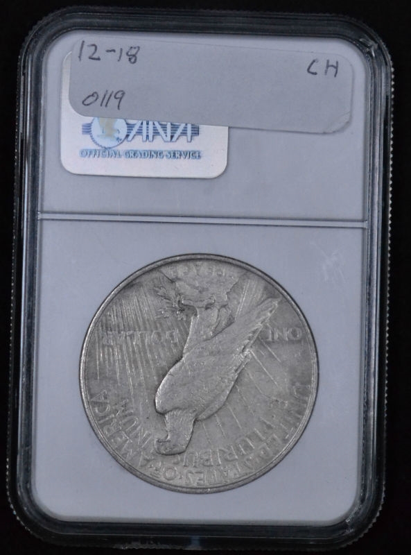 1922 $1 Peace Silver Dollar "Binion Collection" - NGC