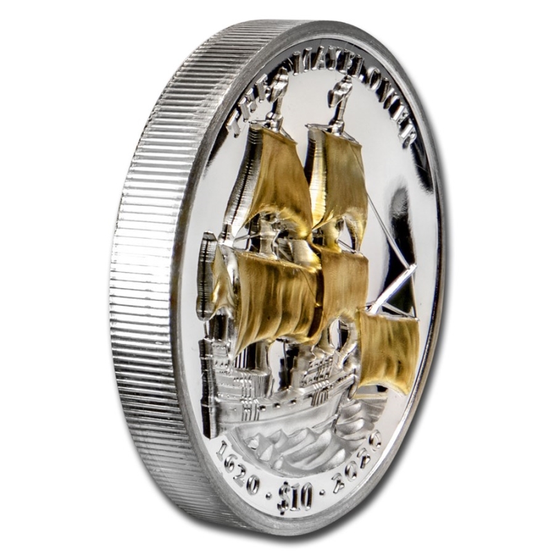 2020 $10 - The Mayflower 400th Anniversary - Pobjoy Mint