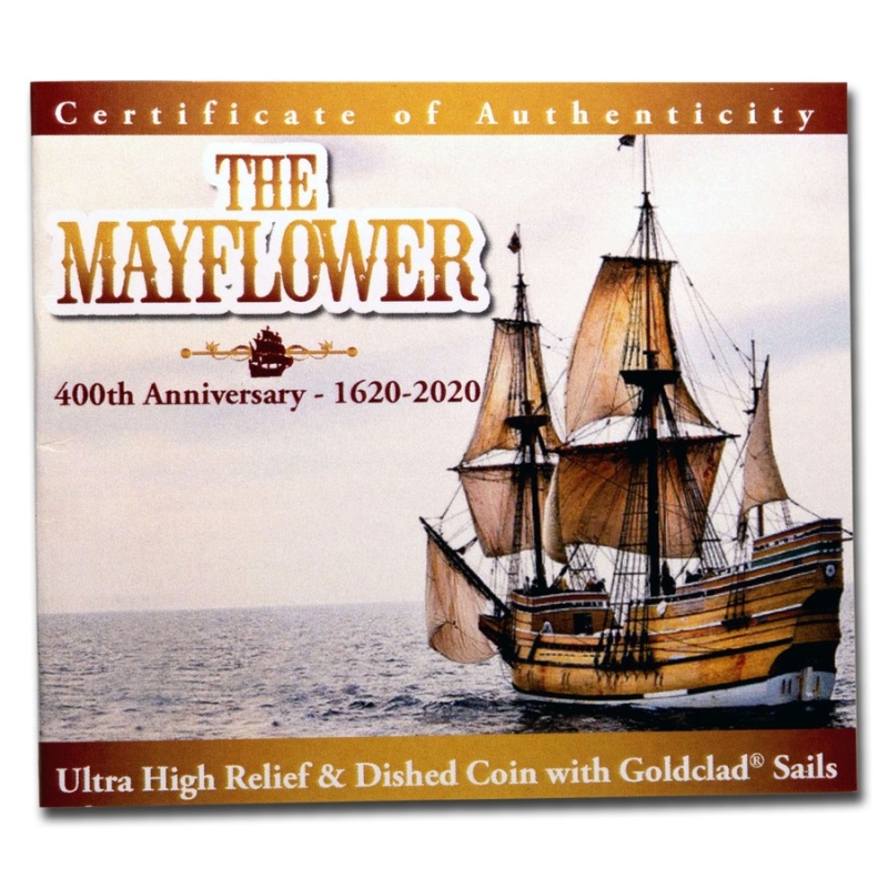 2020 $10 - The Mayflower 400th Anniversary - Pobjoy Mint