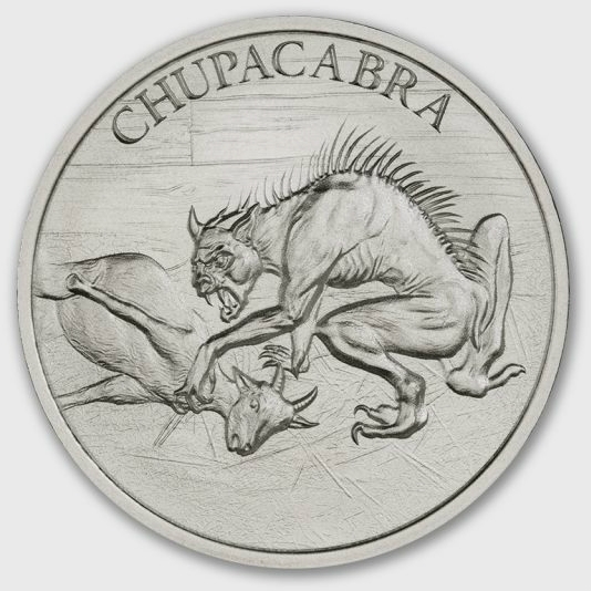Intaglio Mint - Cryptozoology: Chupacabra - BU (2oz Silver)