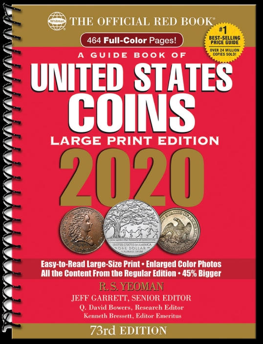 2020 Large Print Red Book Price Guide of United States Coins - Spiral