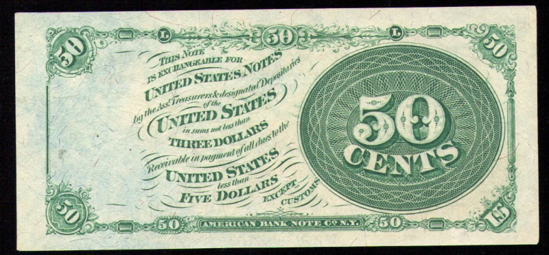 4th Issue 50C Fractional Currency "Stanton" Fr. 1376 - Choice Crisp ...