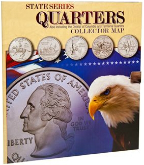 Whitman State Series Quarters Collector Map - Including D.C. and ...