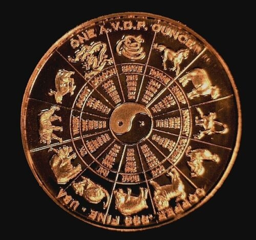 1 oz Copper Round - Scorpio