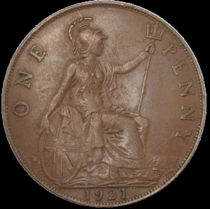 1921 Great Britain 1 Penny - George V