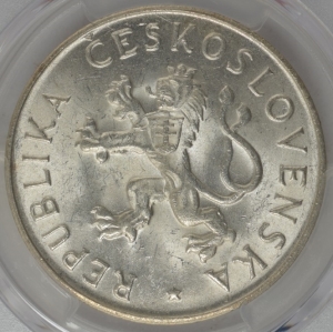 1955 Czechoslovakia 50 Korun - 10 Years Liberation - PCGS MS63