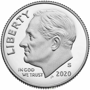 2020-S U.S. 10¢ - Roosevelt Dime - Clad Proof