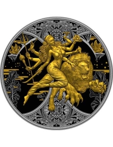 2024 Cameroon 2000 Francs - Durga: Mother of Divine - Dark Gilded (1oz ...