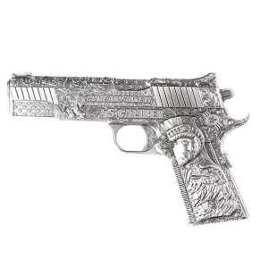 2024 Chad 10,000 Francs - .45 Caliber Pistol Shaped - 2oz Silver (Antiqued)