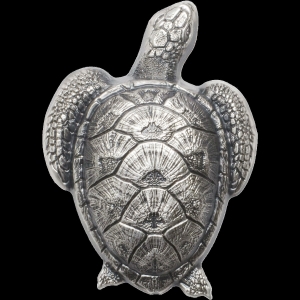 2017 45g Silver $10 Palau Sea Turtle PCGS MS69 HIGH RELIEF