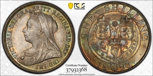 1893 Shil Great Britain Shilling S-3940 - PCGS MS 64+