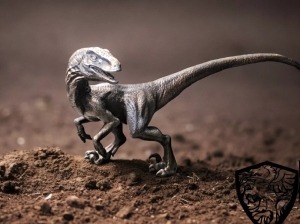 AB Custom Silver Raptor .999 Sterling Silver Statue