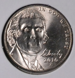2016-P Jefferson Nickel- BU