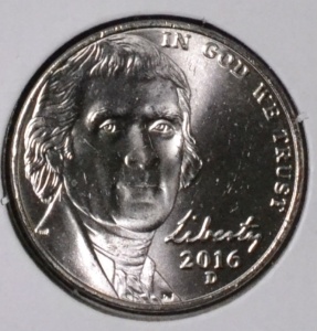 2016-D Jefferson Nickel- BU